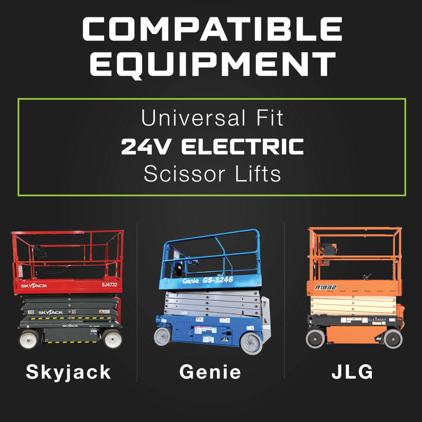 FORM 24 Volt Battery Charger for Genie Skyjack, JLG Scissor Lift ...
